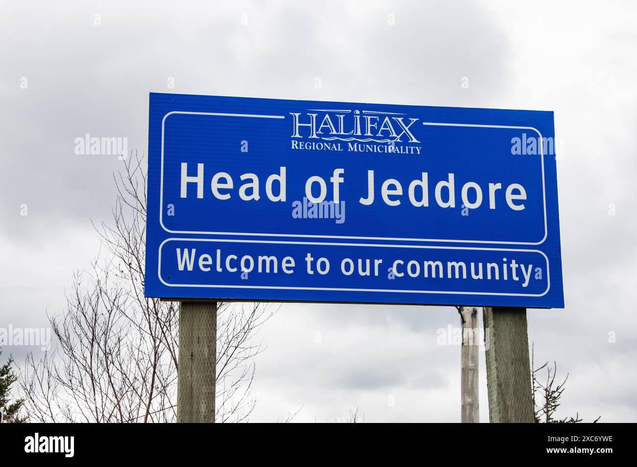 Welcome to Head of Jeddore sign on highway 7 in Nova Scotia, Canada ...