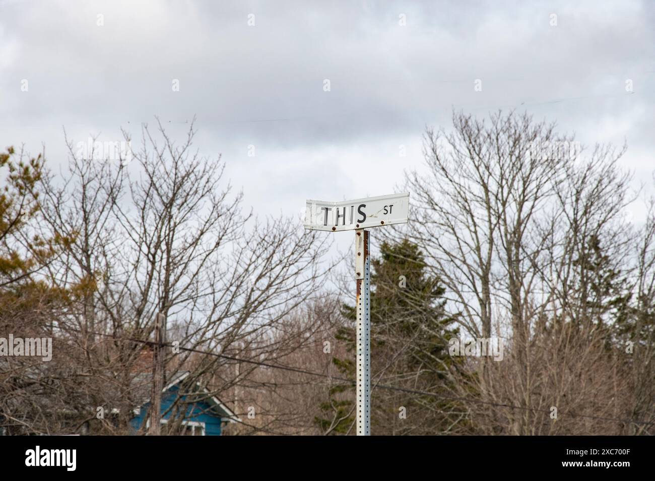 This Street sign in Porters Lake, Nova Scotia, Canada Stock Photo - Alamy