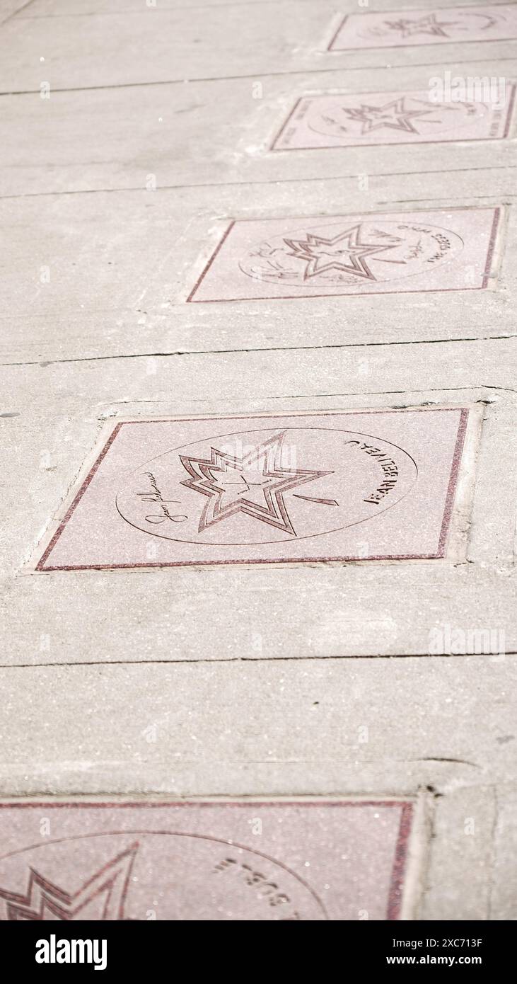 Famous Walkway in Toronto with Celebrity Handprints and Signatures on ...