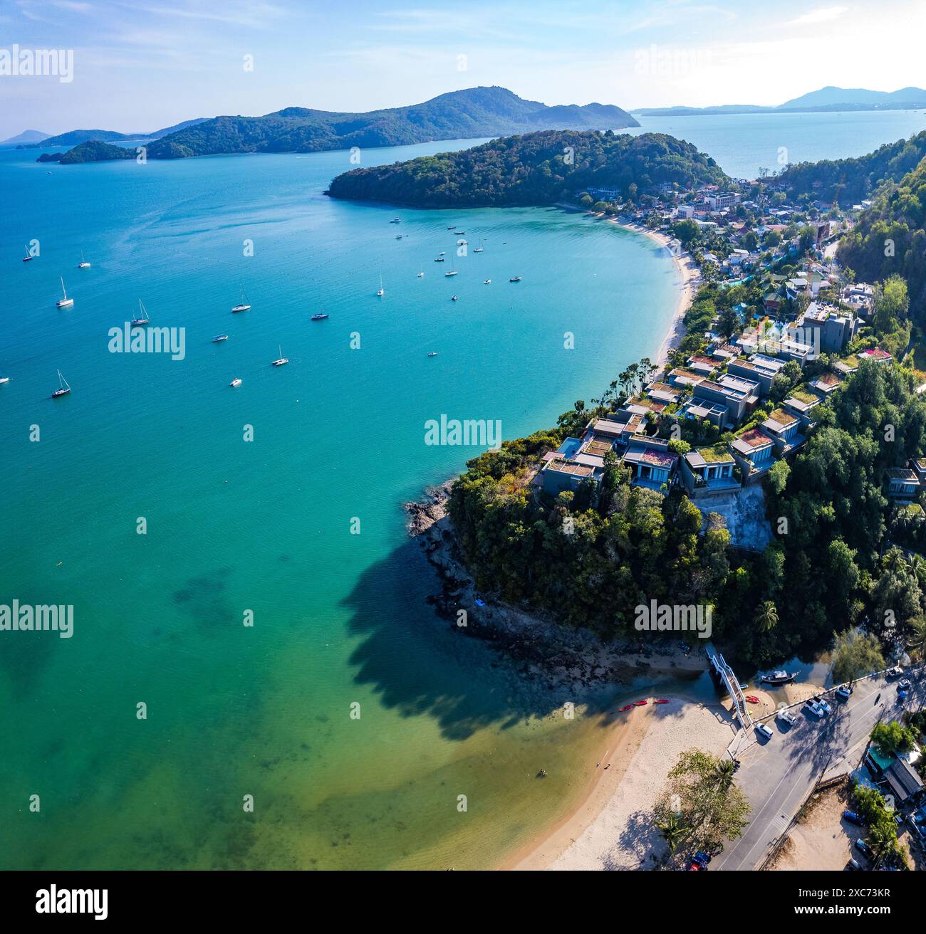 Aerial view of Ao Yon Yai beach in Phuket, Thailand Stock Photo - Alamy