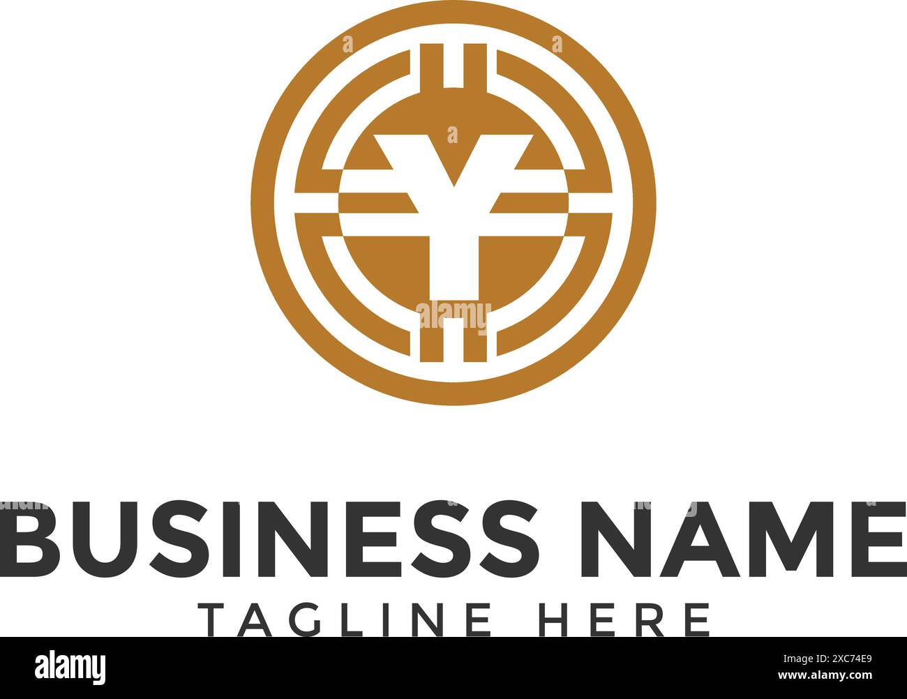 Coin logotype Stock Vector Images - Alamy