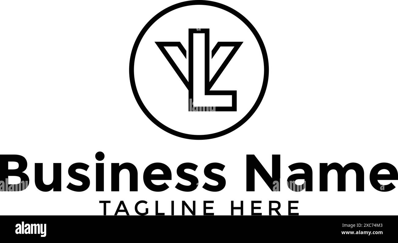 Letter VL monogram logo Stock Vector Image & Art - Alamy