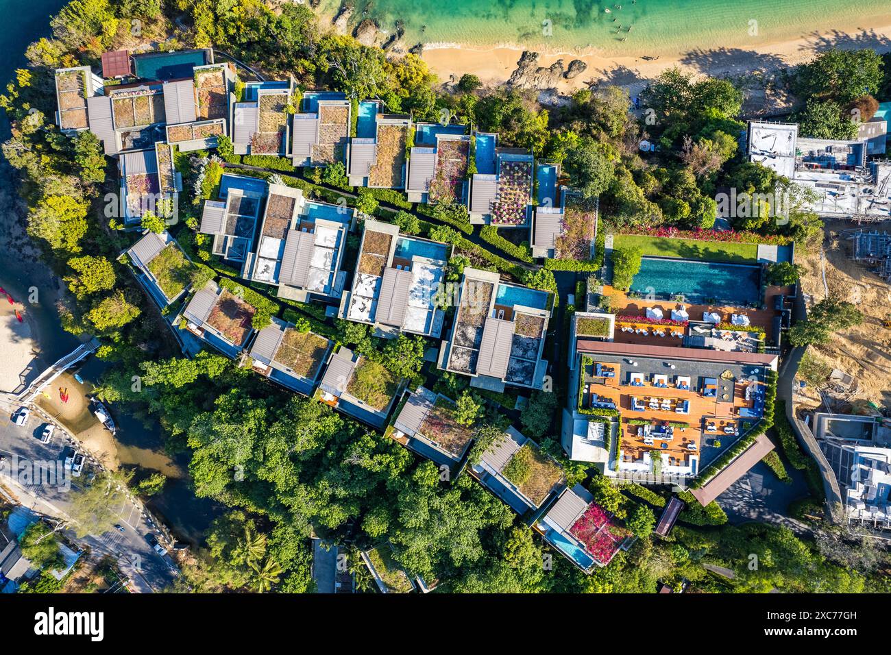 Aerial view of Ao Yon Yai beach in Phuket, Thailand Stock Photo - Alamy