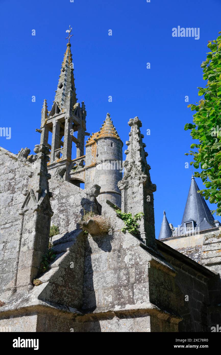 Eglise Saint-Nonna church in the Flamboyant Gothic style, Penmarch ...
