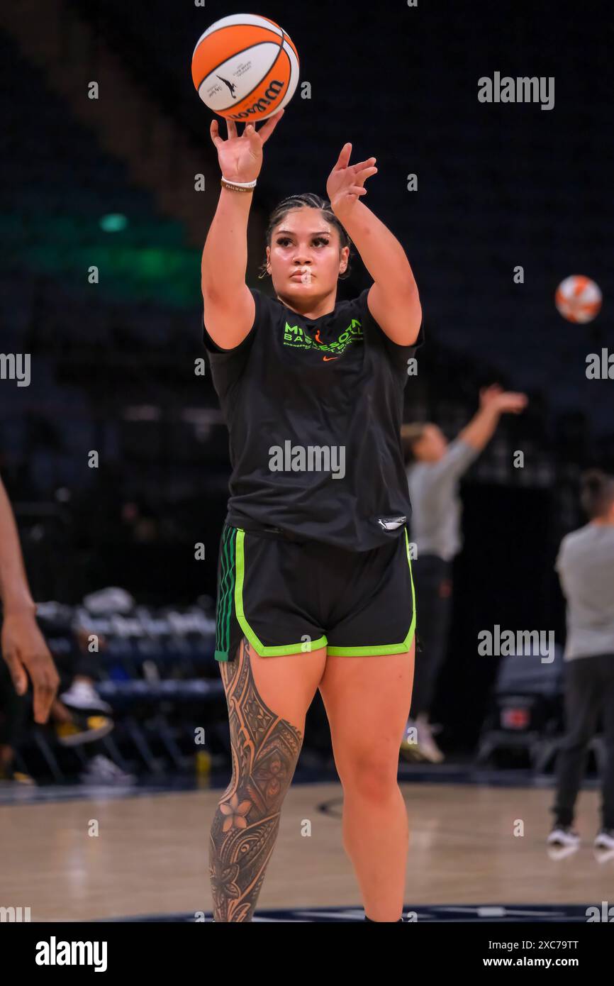 Minneapolis, Minnesota, USA. 14th June, 2024. Minnesota Lynx forward ...