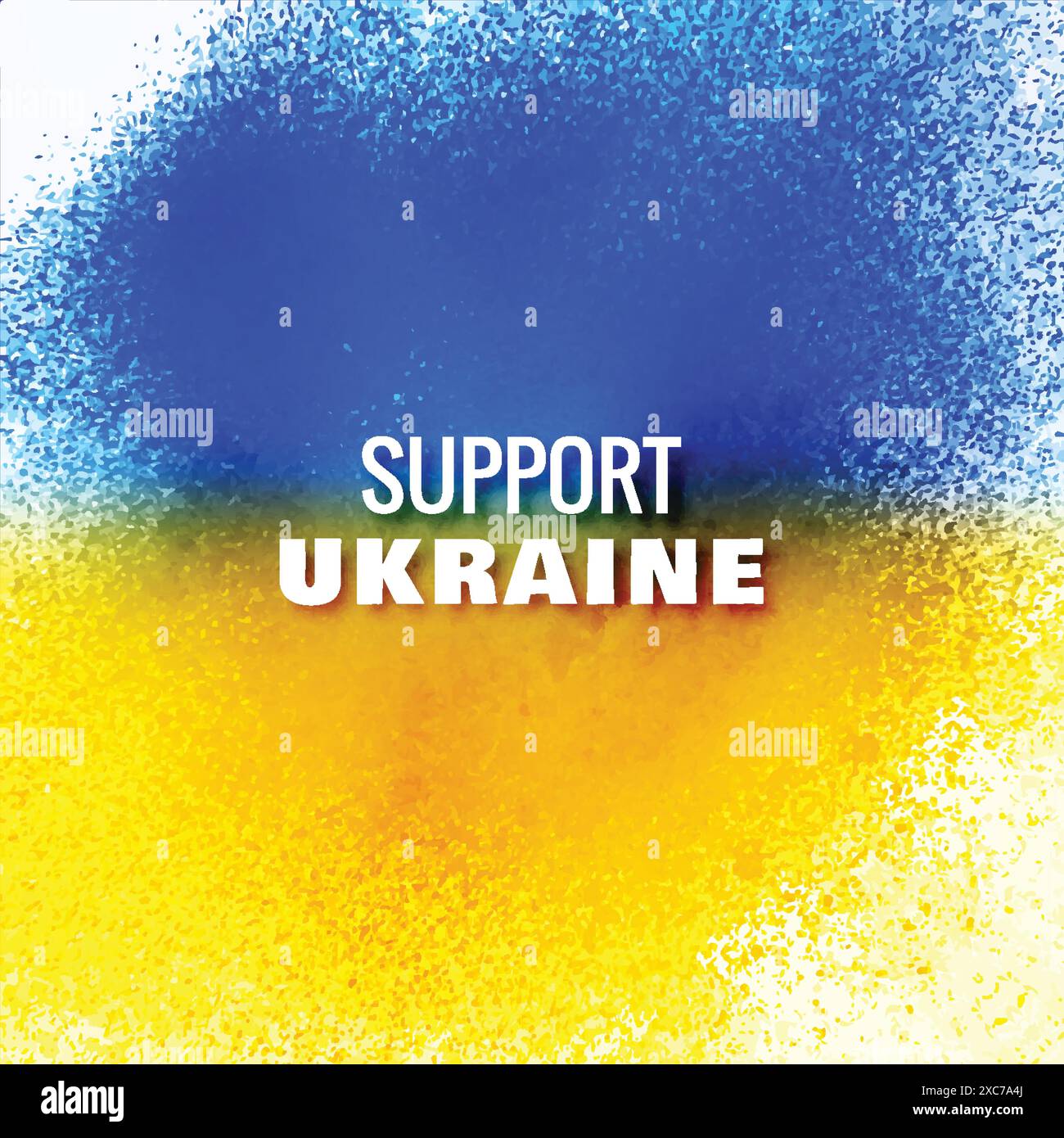 Support ukraine text flag theme with splash background Stock Vector ...