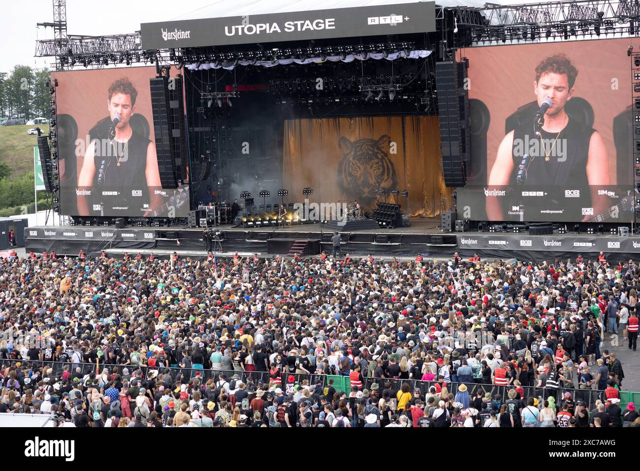 Adenau, Germany, 7 June 2024: Royal Blood (Mike Kerr, vocals, bass and ...