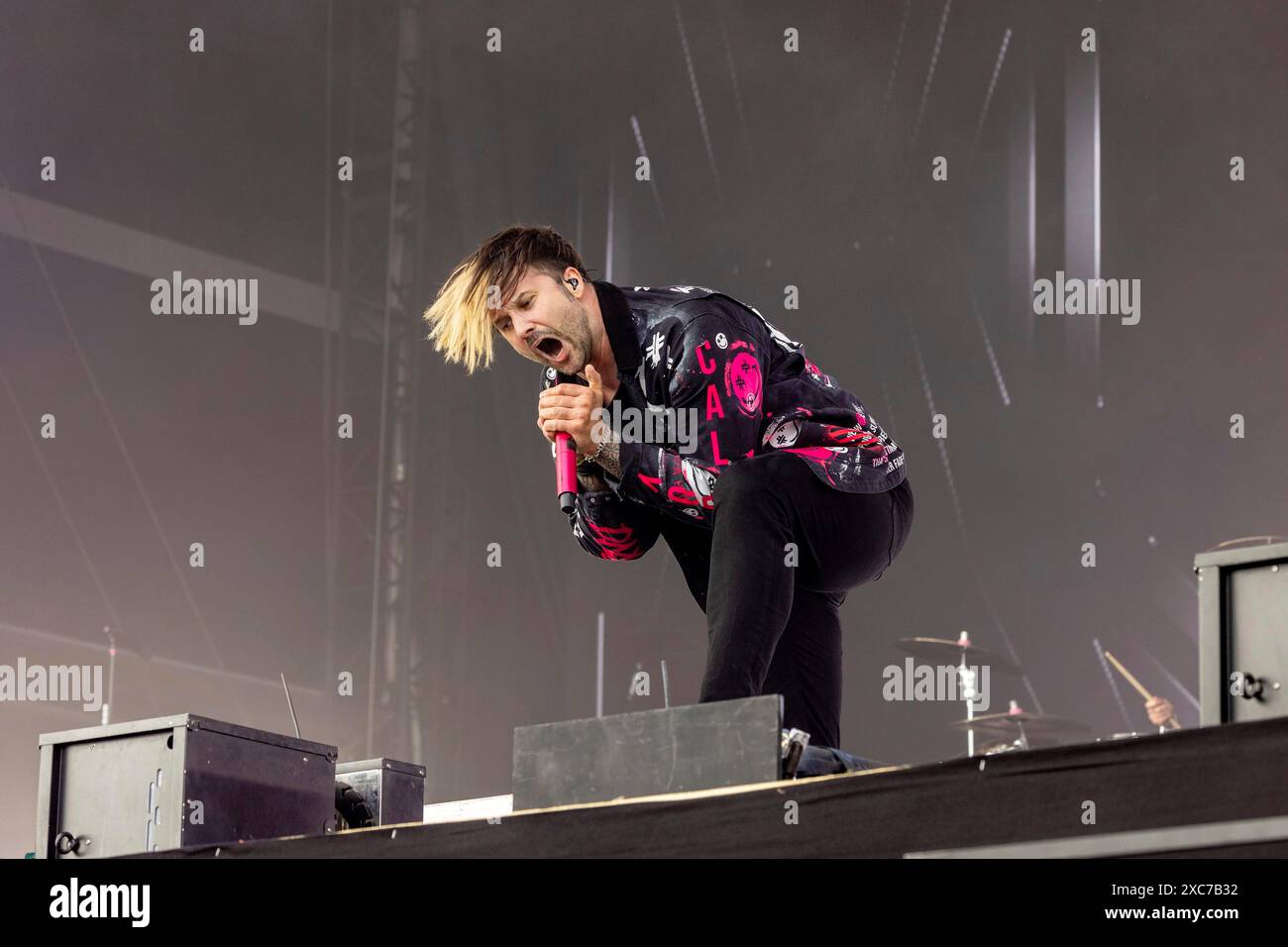 Adenau, Germany, 8 June 2024: Electric Callboy (Kevin Ratajczak, vocals ...