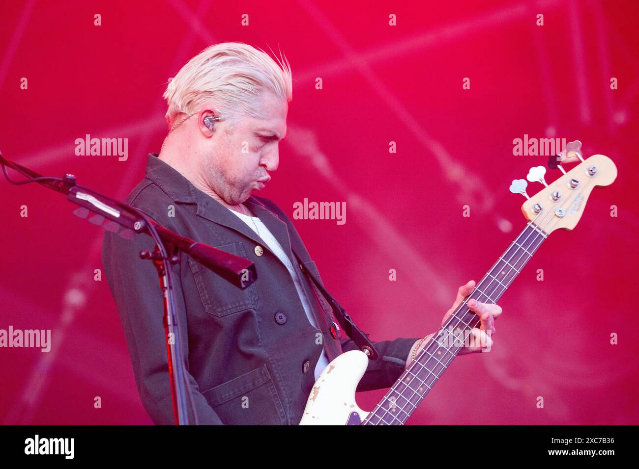 Adenau, Germany, 7 June 2024: Michael Shuman from Queens of the Stone ...