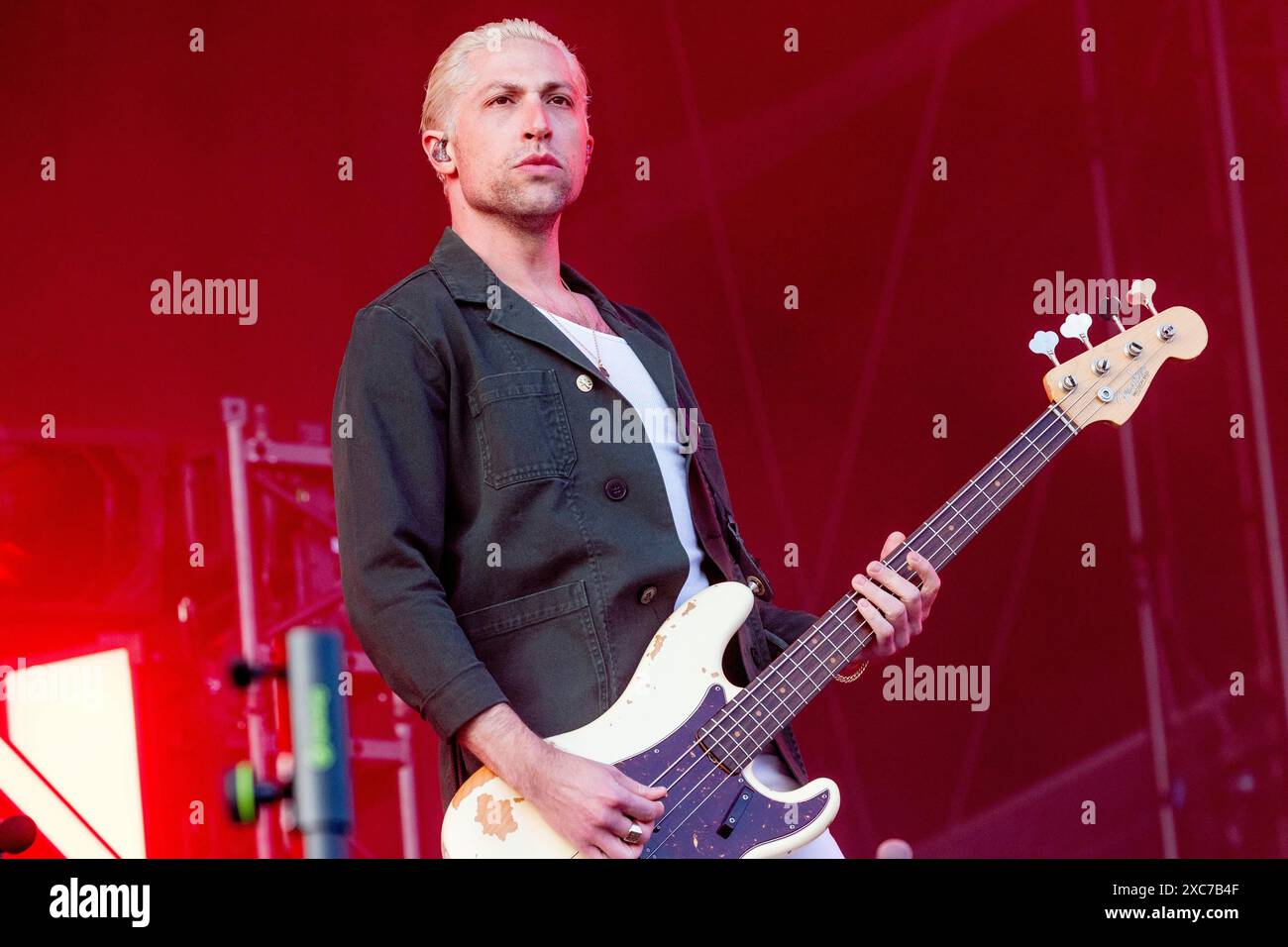 Adenau, Germany, 7 June 2024: Michael Shuman from Queens of the Stone ...