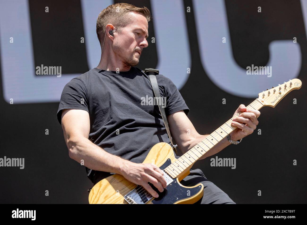 Adenau, Germany, 9 June 2024: H-Blockx (Tim Tinte Humpe, guitarist ...