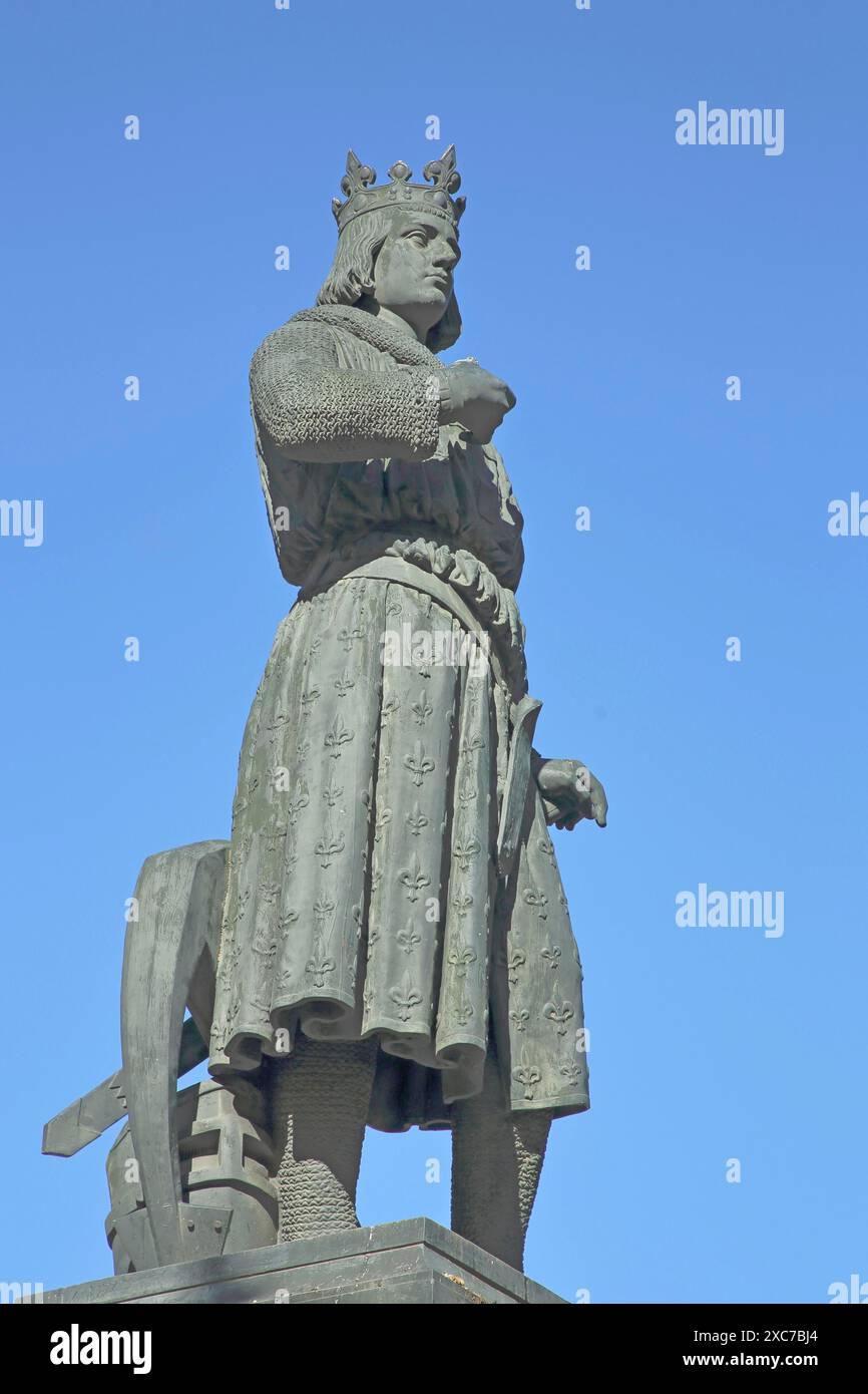 Sculpture Saint Louis, Louis the Saint, Louis IX, French, French, king ...
