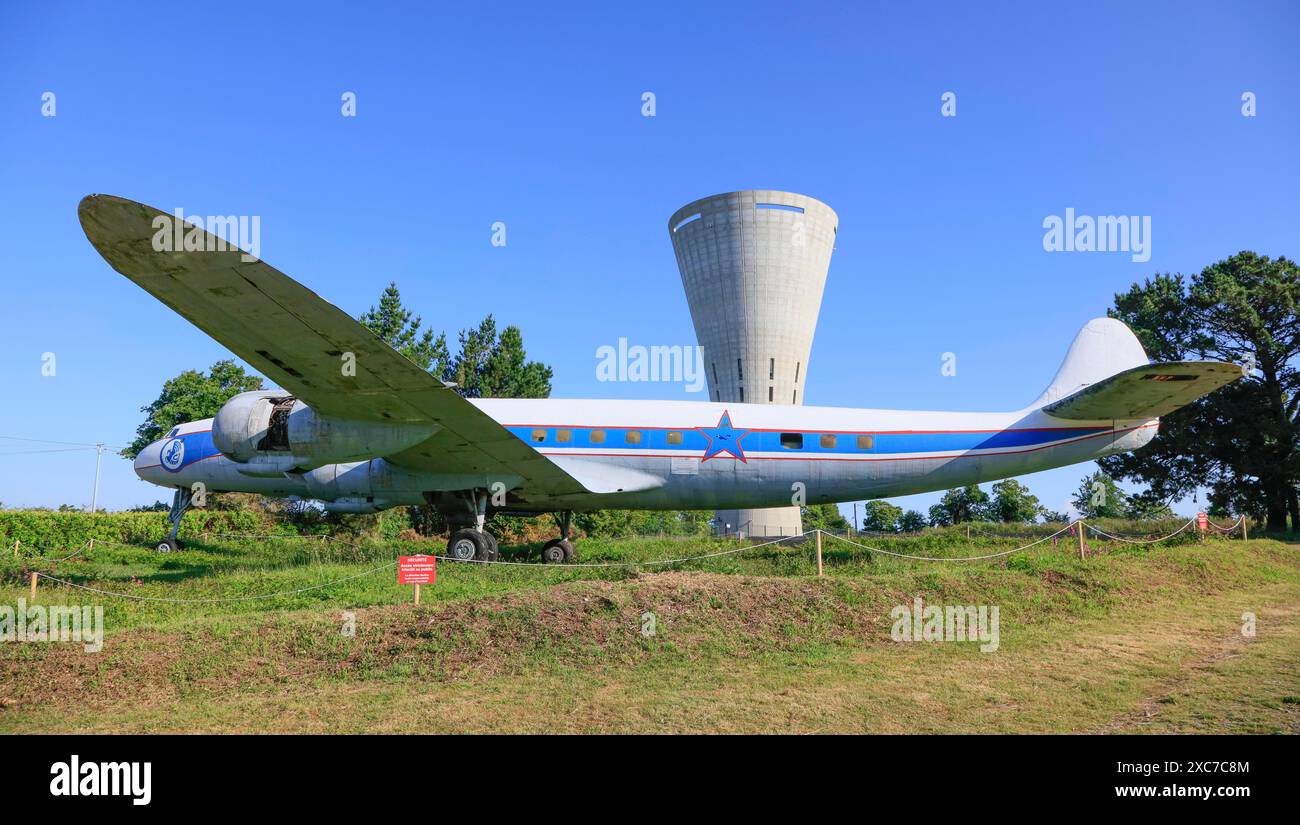 Historic Lockheed Super Constellation aircraft from the 1950s, landmark ...