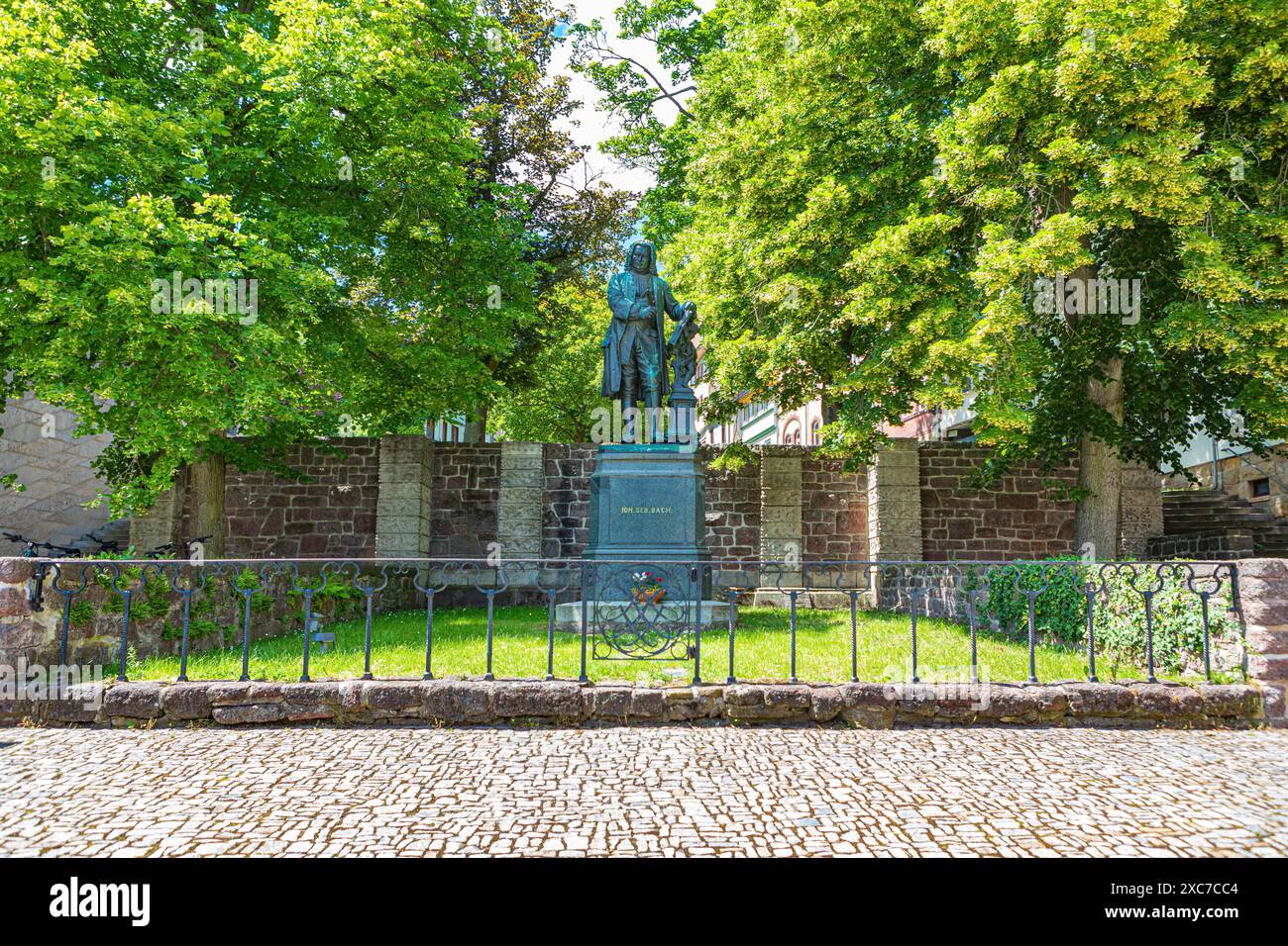 Bach memorial on the Frauenplan in Eisenach, Thuringia, Germany Stock ...