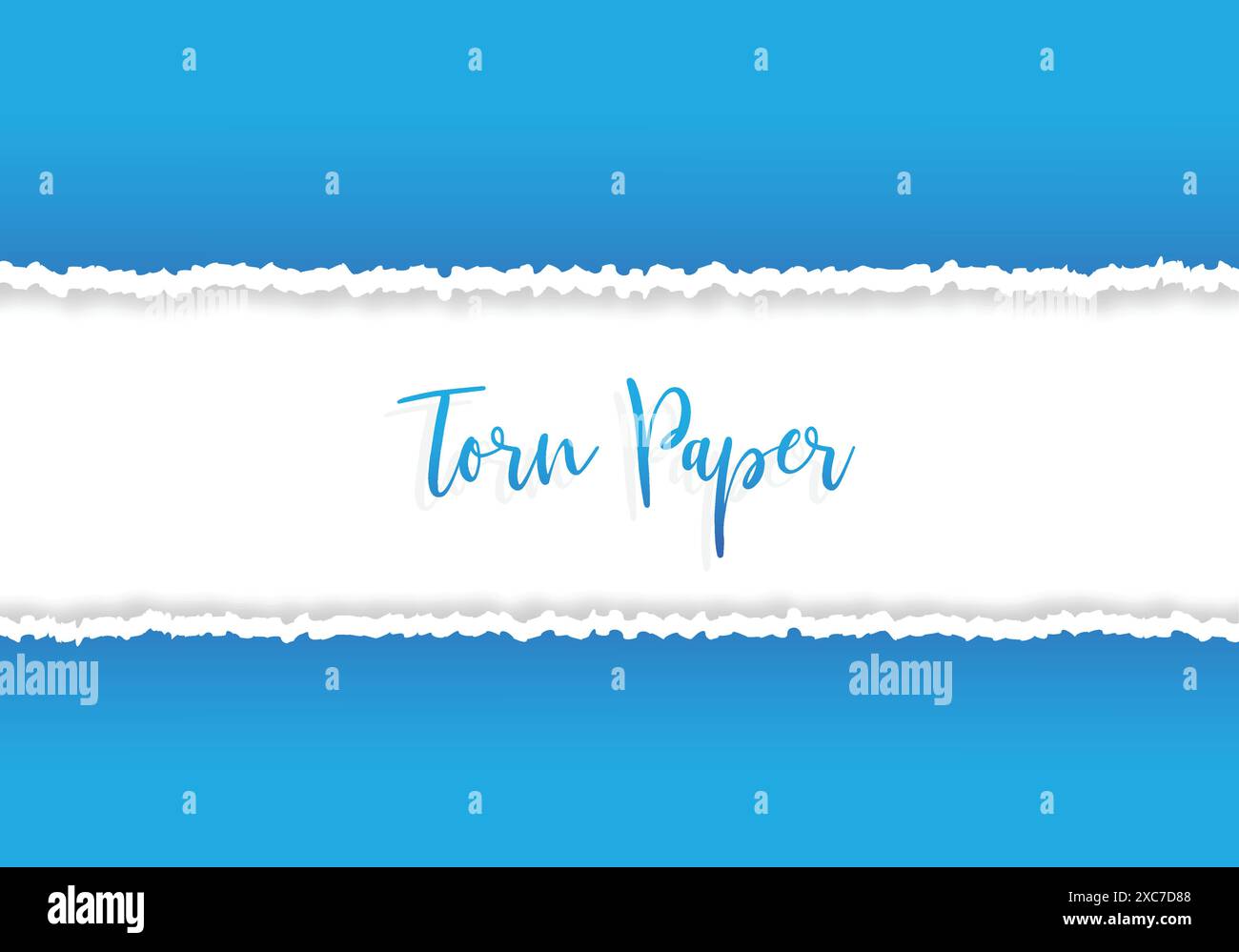 Blue ripped torn paper background Stock Vector Image & Art - Alamy