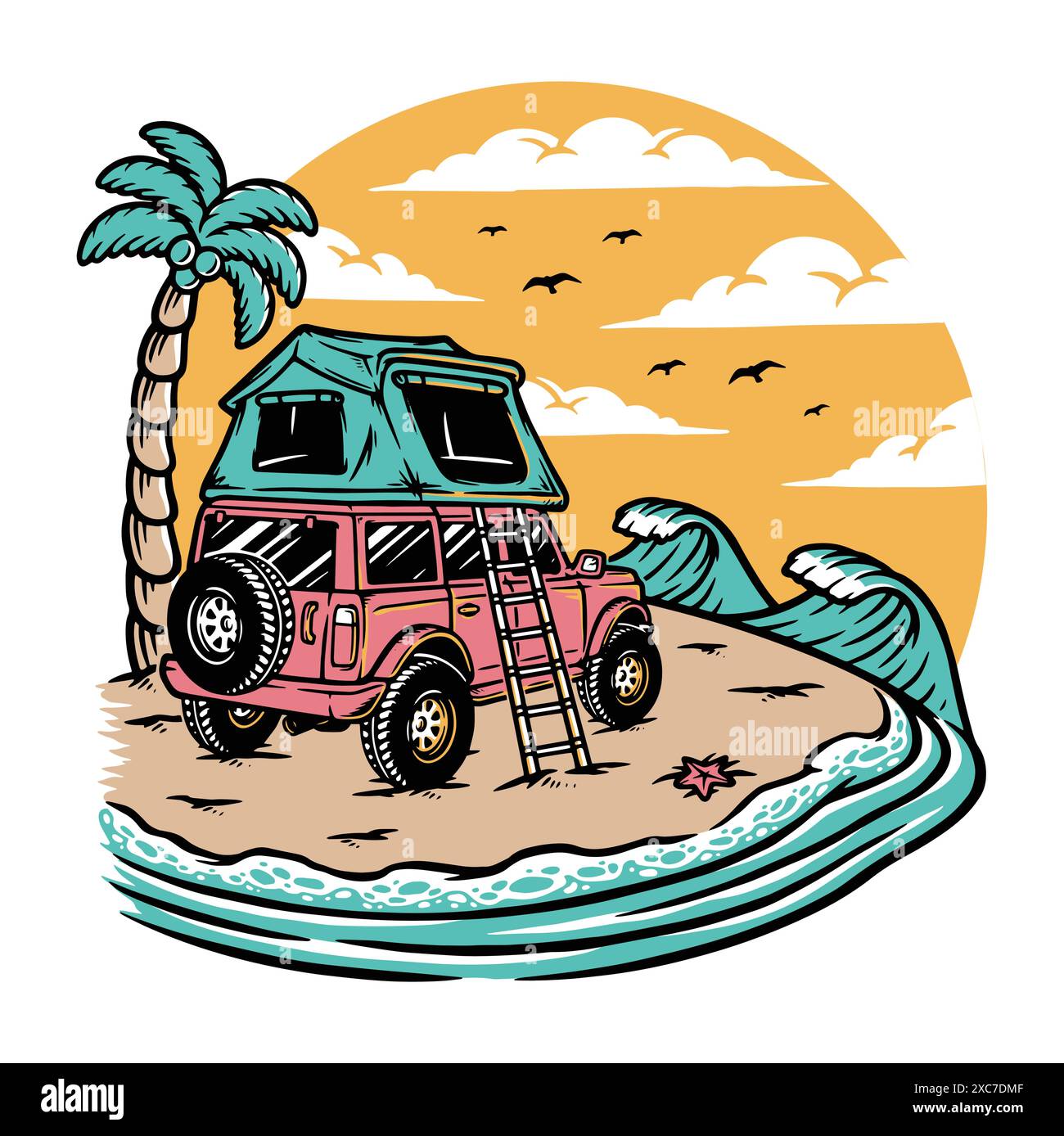 View of camping tent Cut Out Stock Images & Pictures - Alamy