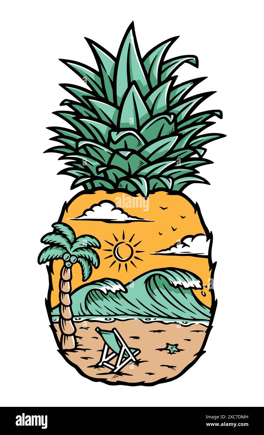 View wild beach in Stock Vector Images - Alamy