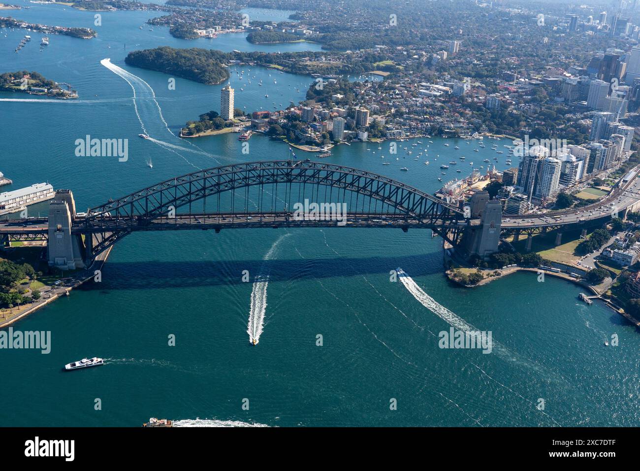 Aerial view sydney harbour bridge hi-res stock photography and images ...