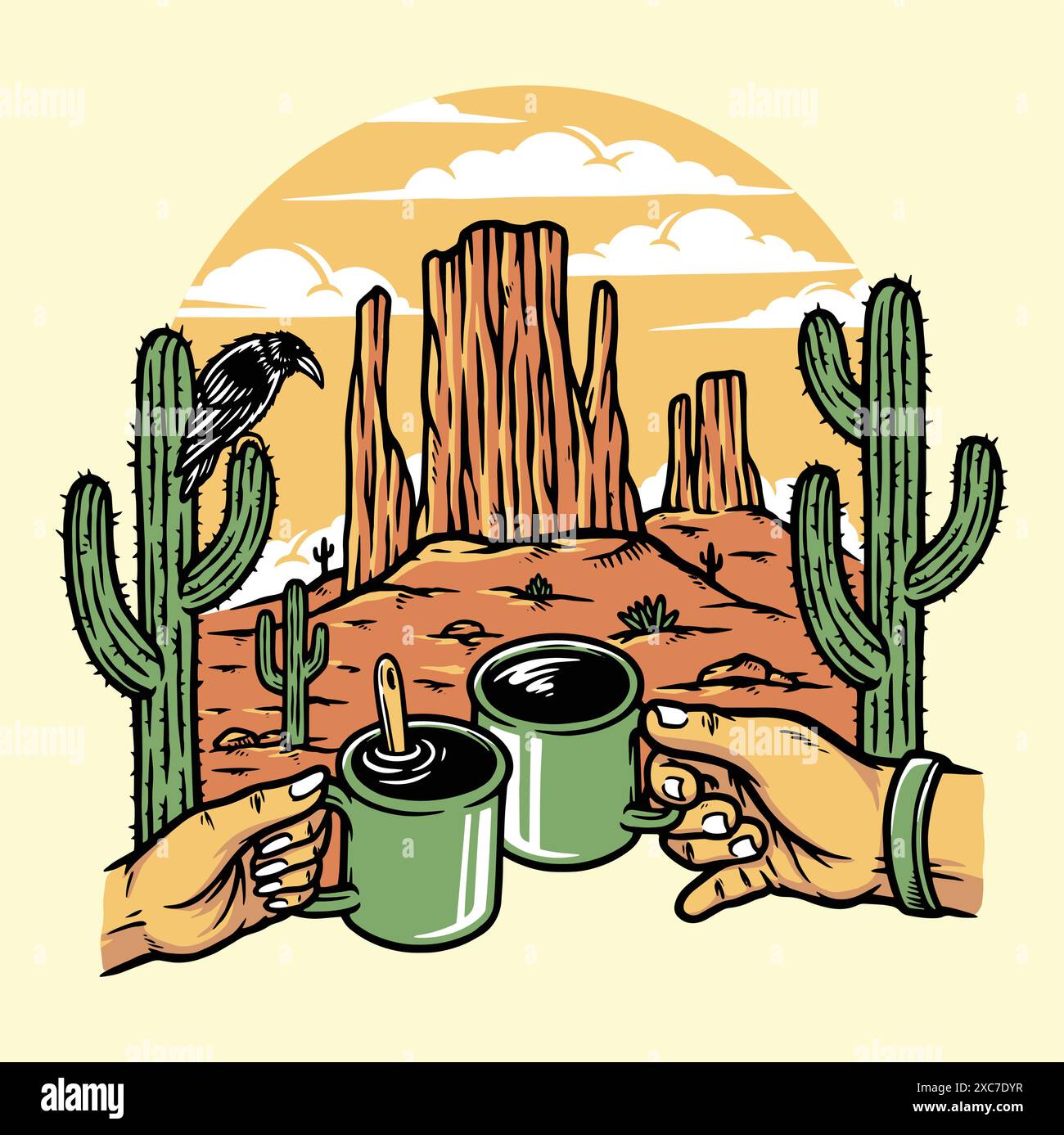 Enjoying chill Stock Vector Images - Alamy