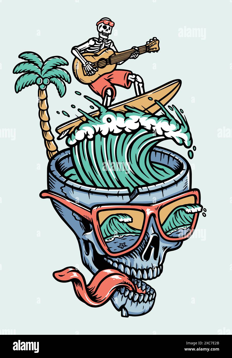 Man playing guitar outdoor Stock Vector Images - Alamy