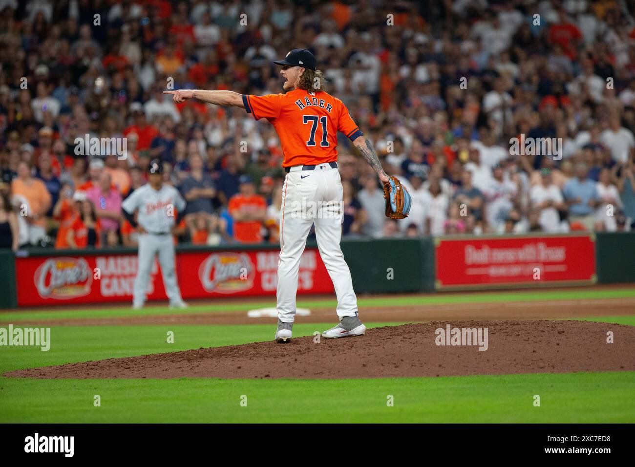 Houston, Texas, USA. 15th June, 2024. Astros closer JOSH HADER (71 ...