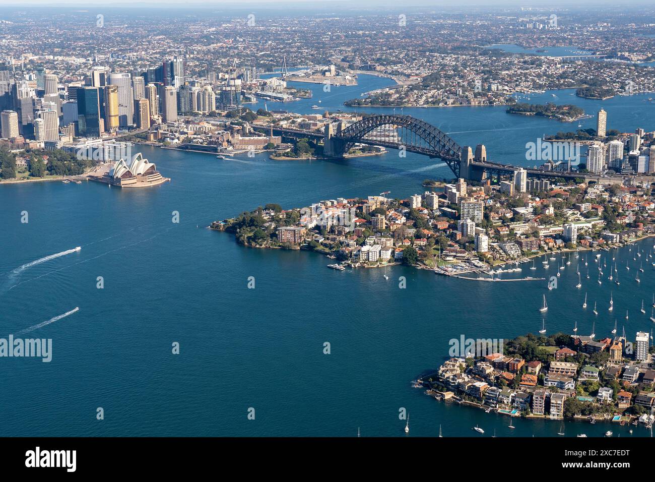 Aerial view sydney harbour bridge hi-res stock photography and images ...