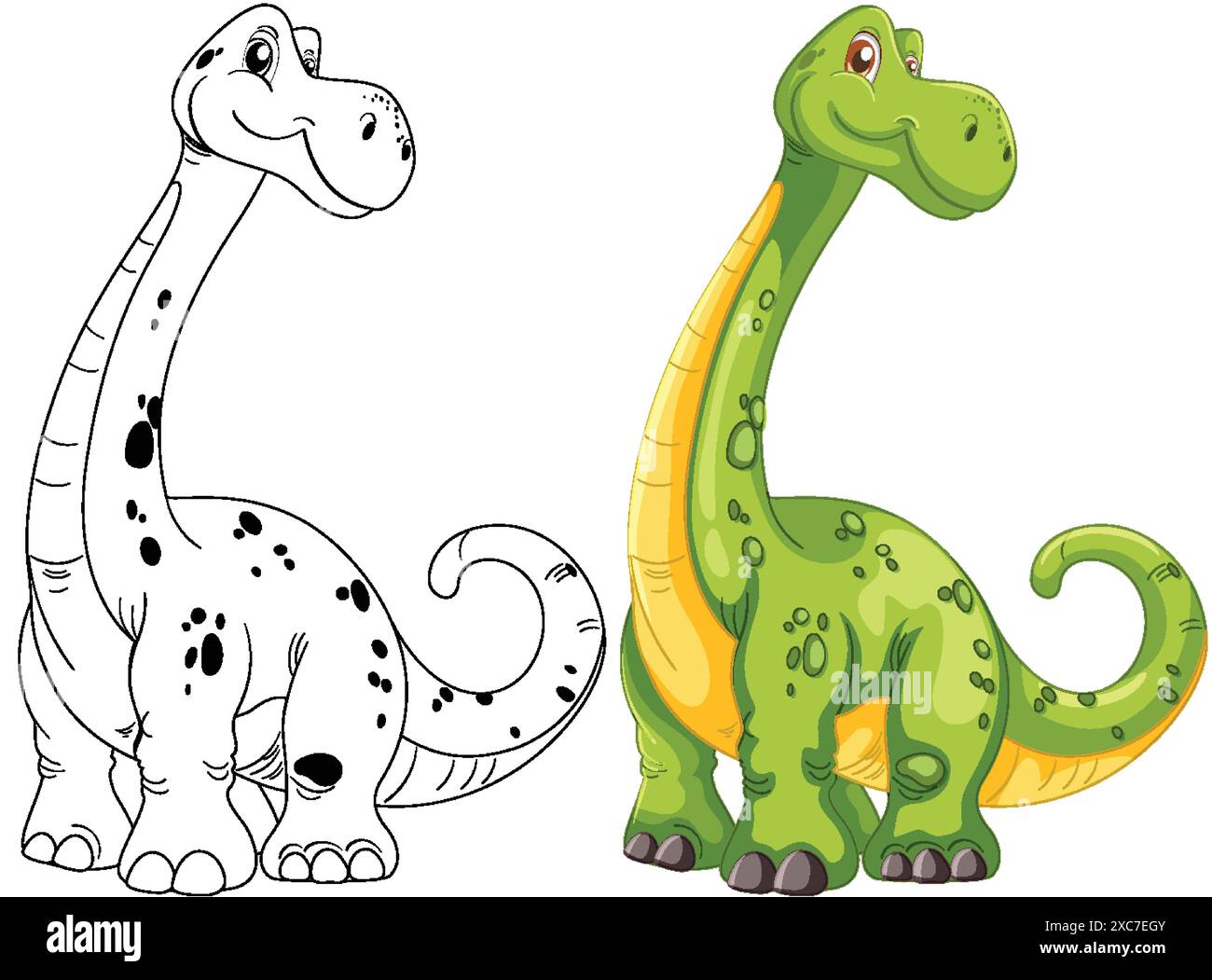 Cute children coloring drawings Stock Vector Images - Alamy