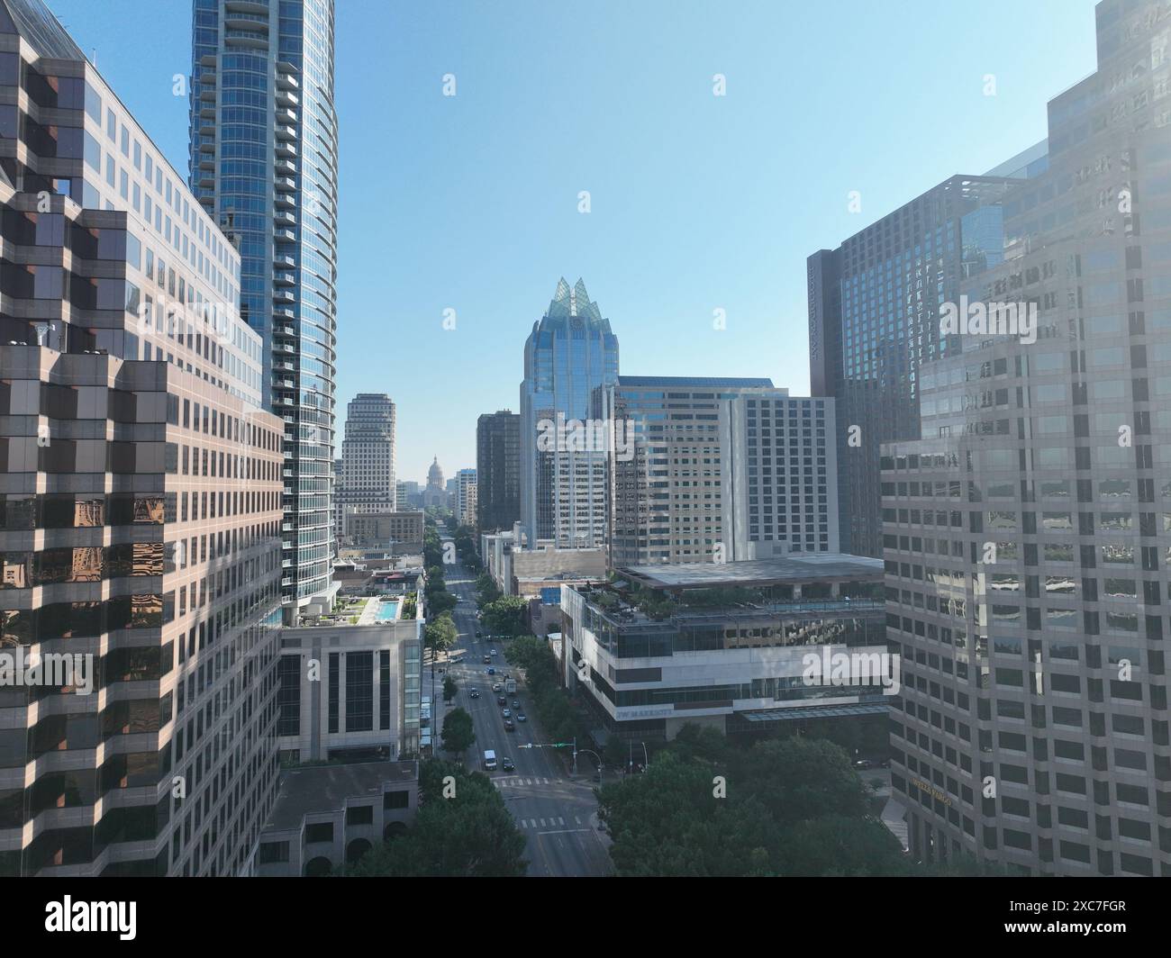 Aerial view of Austin: A vibrant and diverse city in Texas known for ...