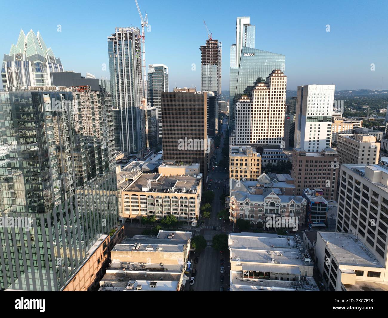 Aerial view of Austin: A vibrant and diverse city in Texas known for ...