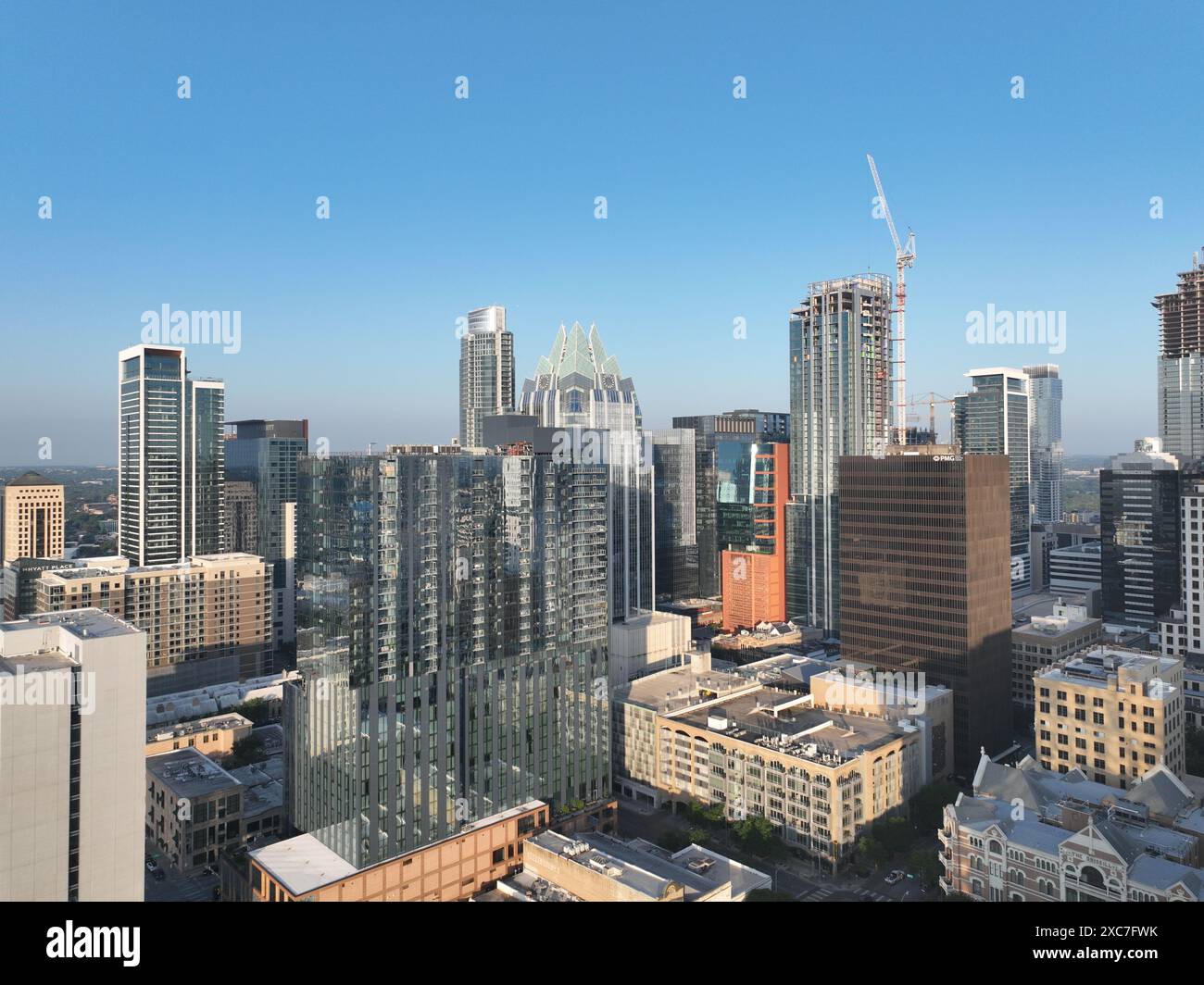 Aerial view of Austin: A vibrant and diverse city in Texas known for ...