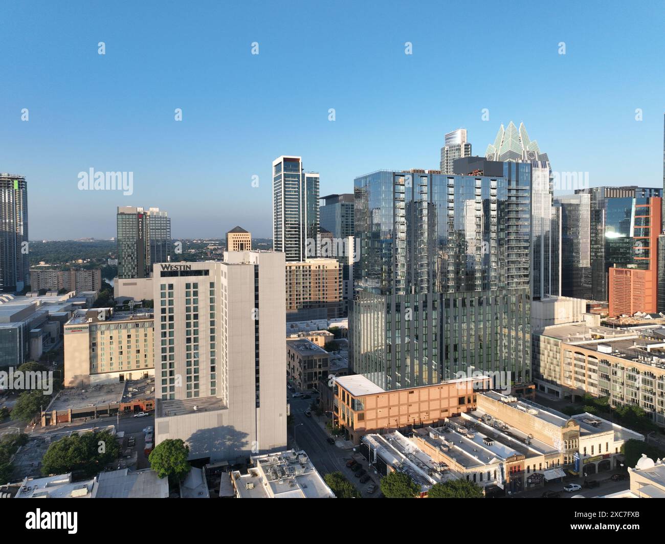 Aerial view of Austin: A vibrant and diverse city in Texas known for ...
