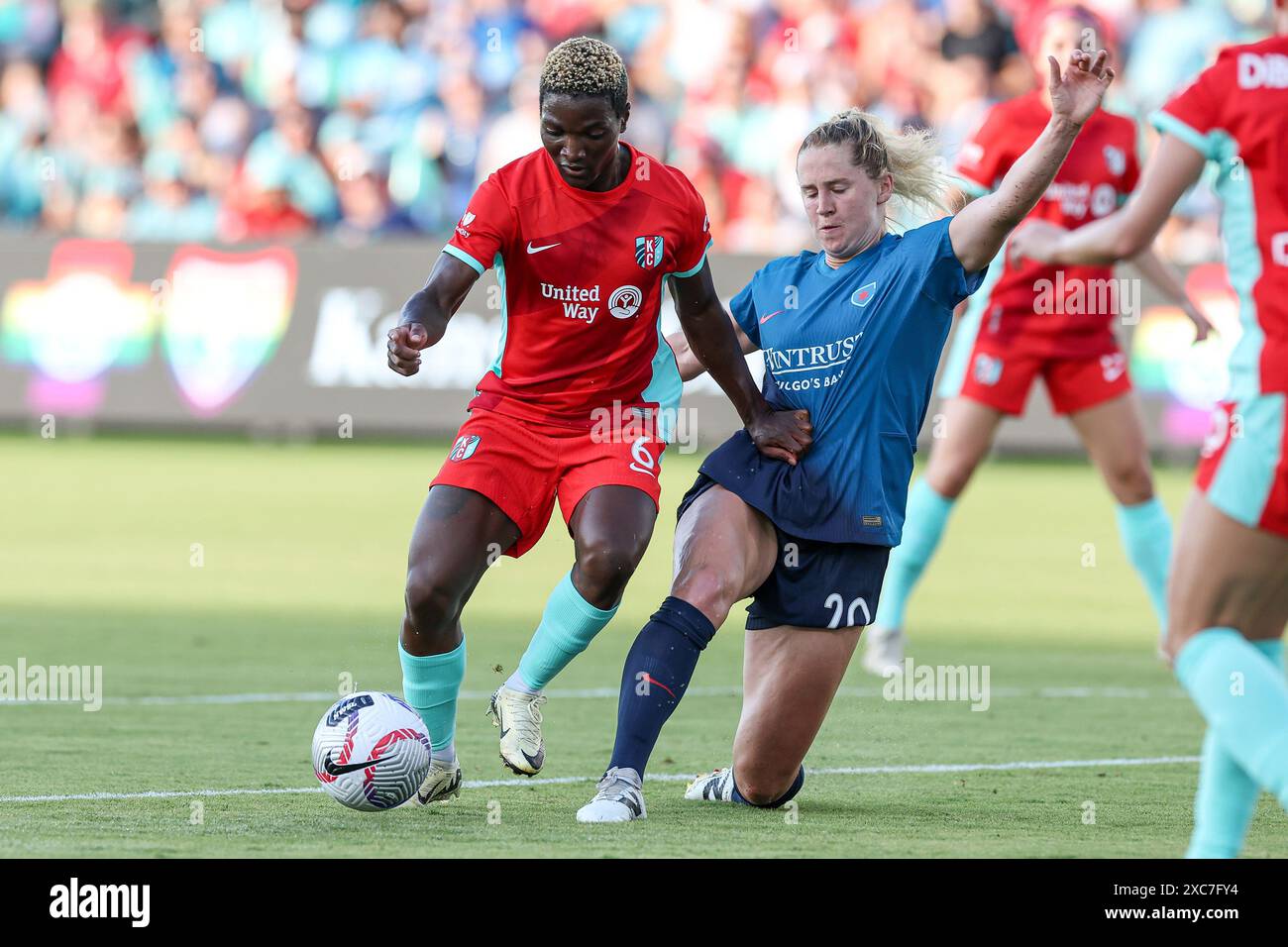 Kansas City, MO, USA. 14th June, 2024. Kansas City Current forward ...