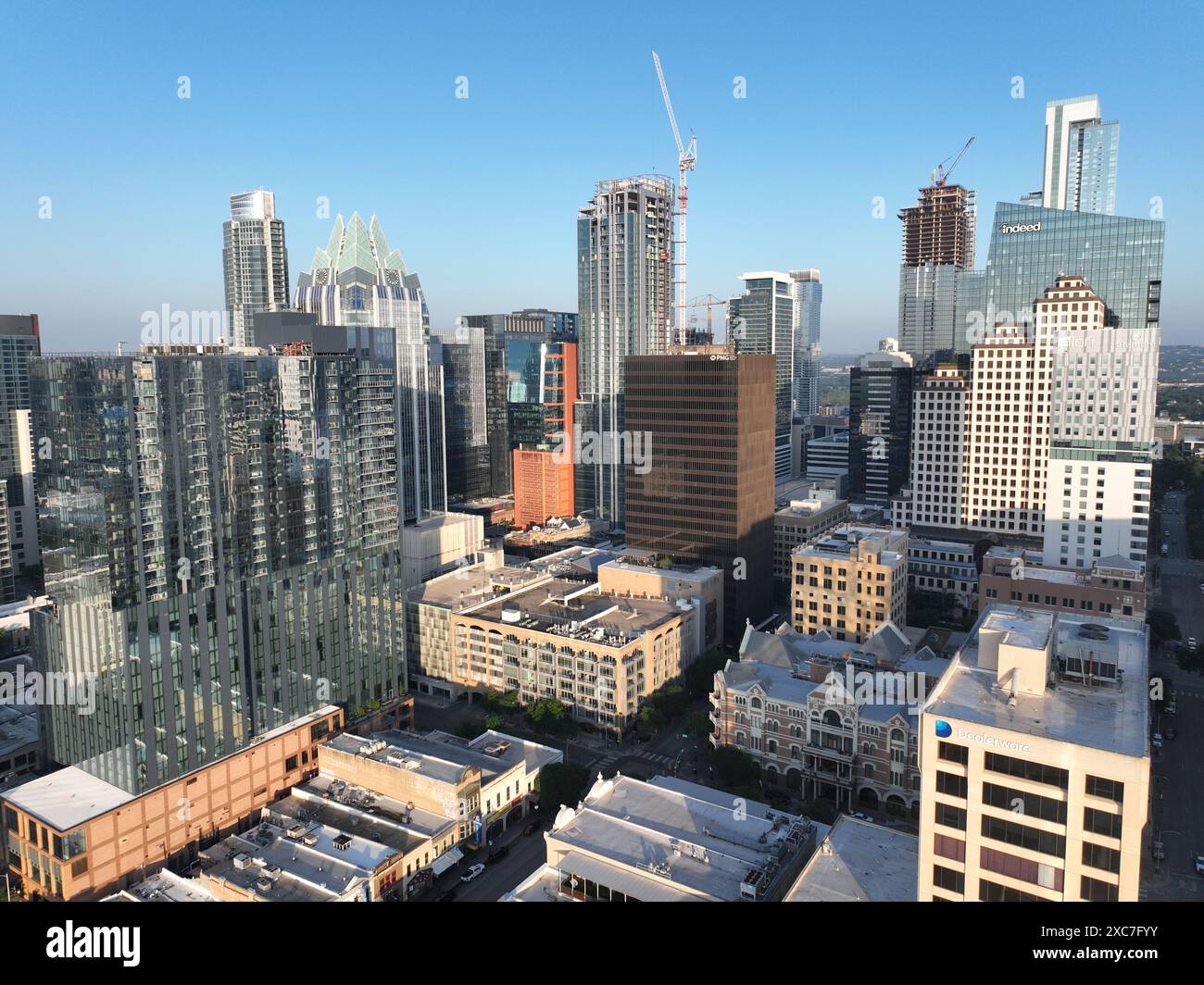 Aerial view of Austin: A vibrant and diverse city in Texas known for ...