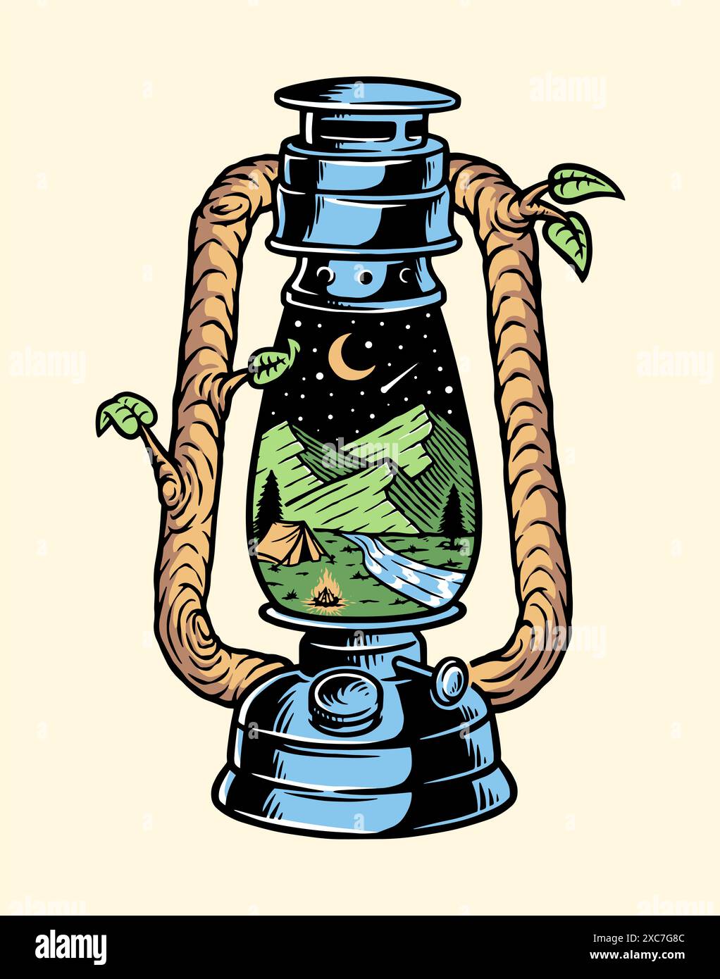 Tent lantern inside night hi-res stock photography and images - Alamy