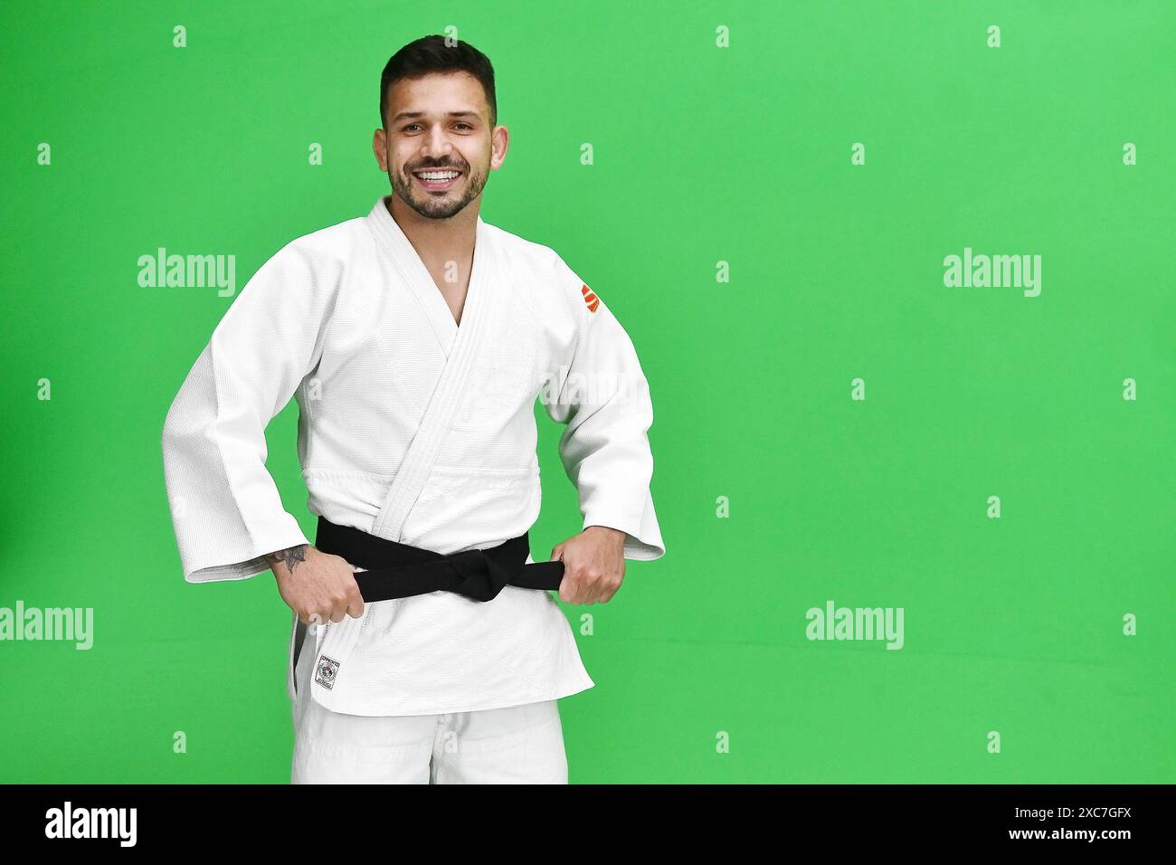 Rio de Janeiro, Brazil, May 15, 2024. Brazilian Olympic Judo athlete ...