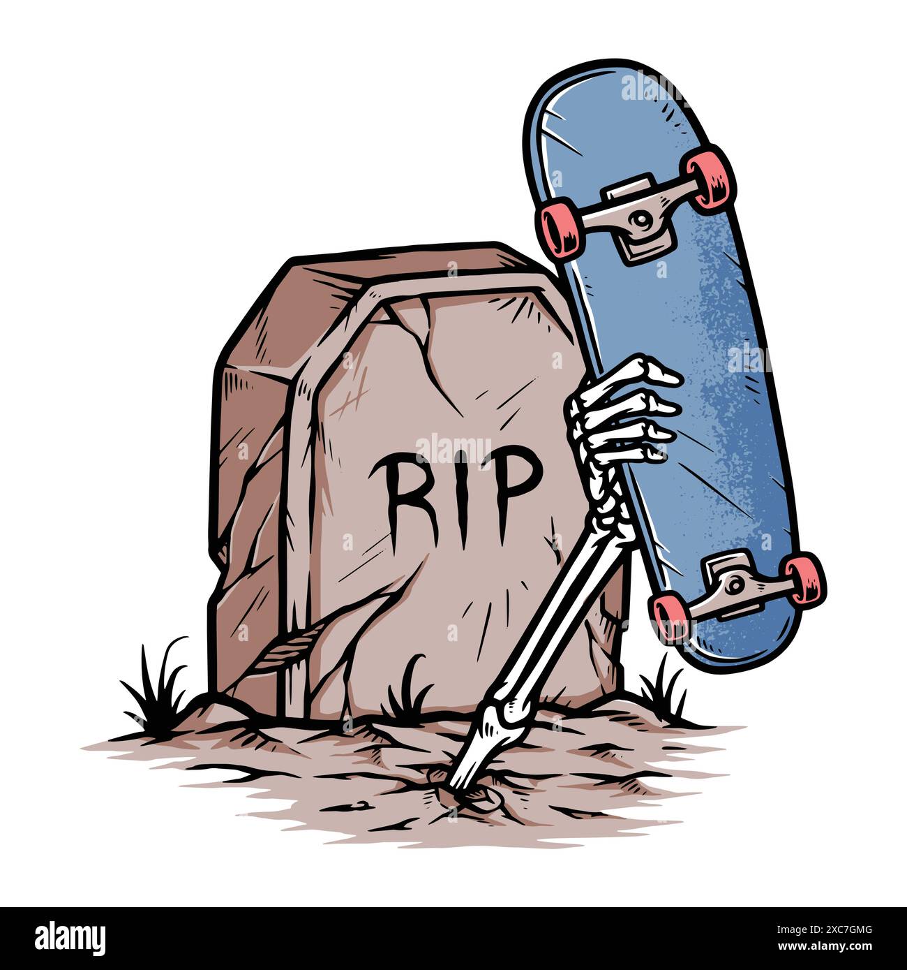 skate till death vector illustration Stock Vector Image & Art - Alamy