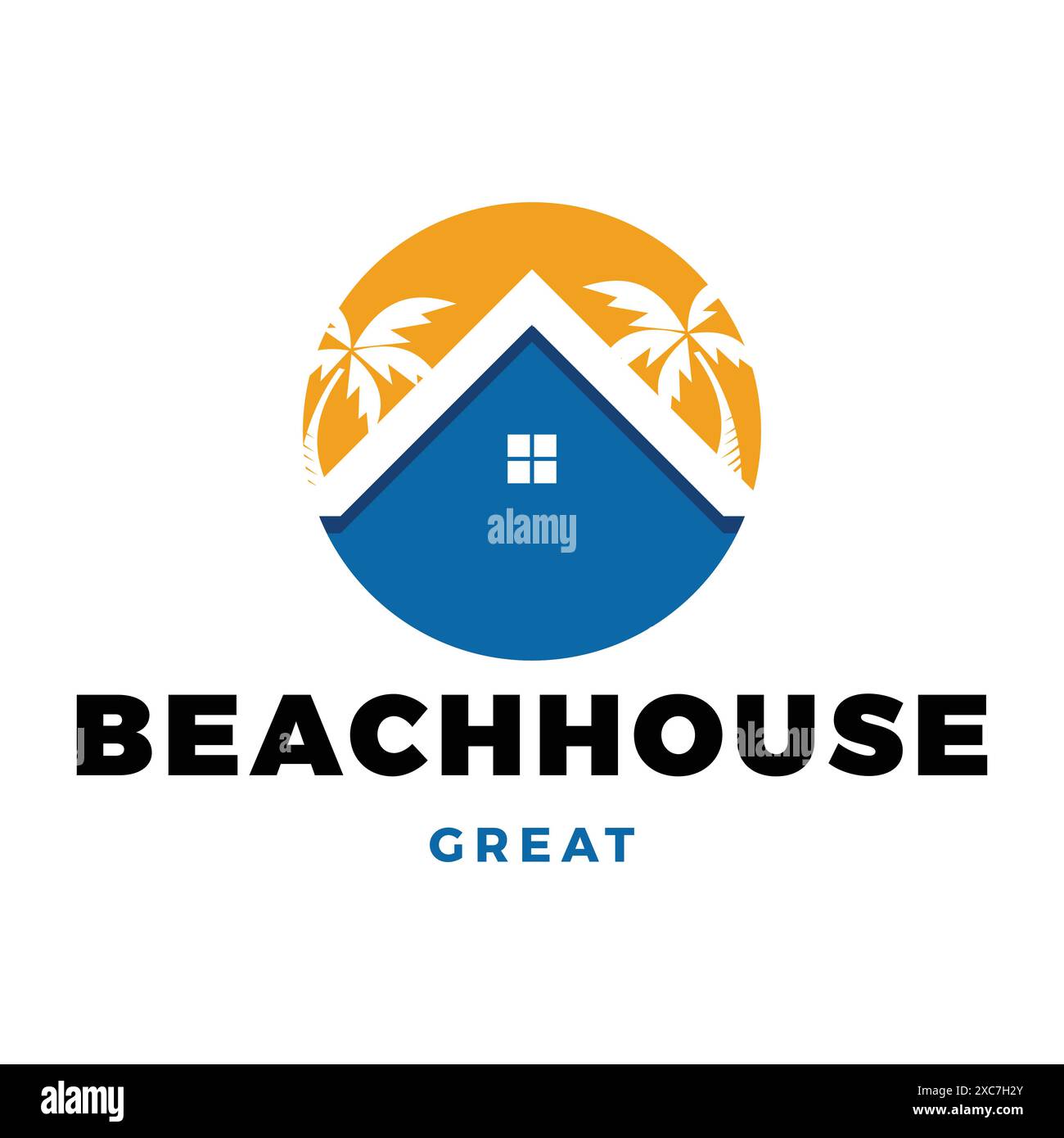 Beach house Stock Vector Images - Alamy