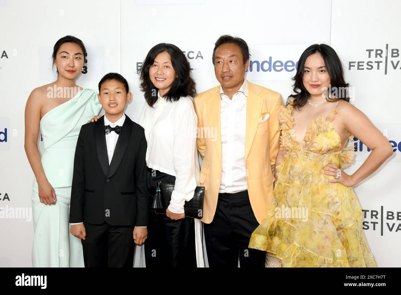 14 June 2024 - New York, New York - Helena Zeng, Edward Zeng and Cynthia Zeng with guests at the ...