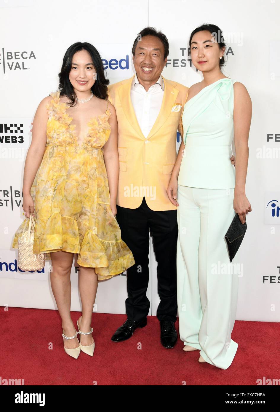 14 June 2024 - New York, New York - Helena Zeng, Edward Zeng and Cynthia Zeng at the 2024 ...