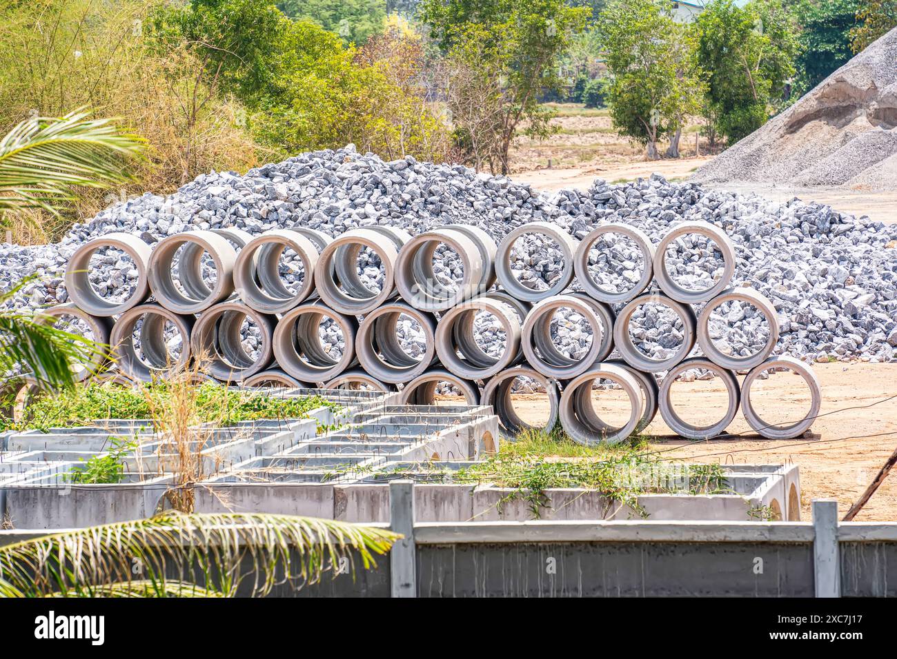 Gravel quarry mine mineral rocks texture background resource building ...