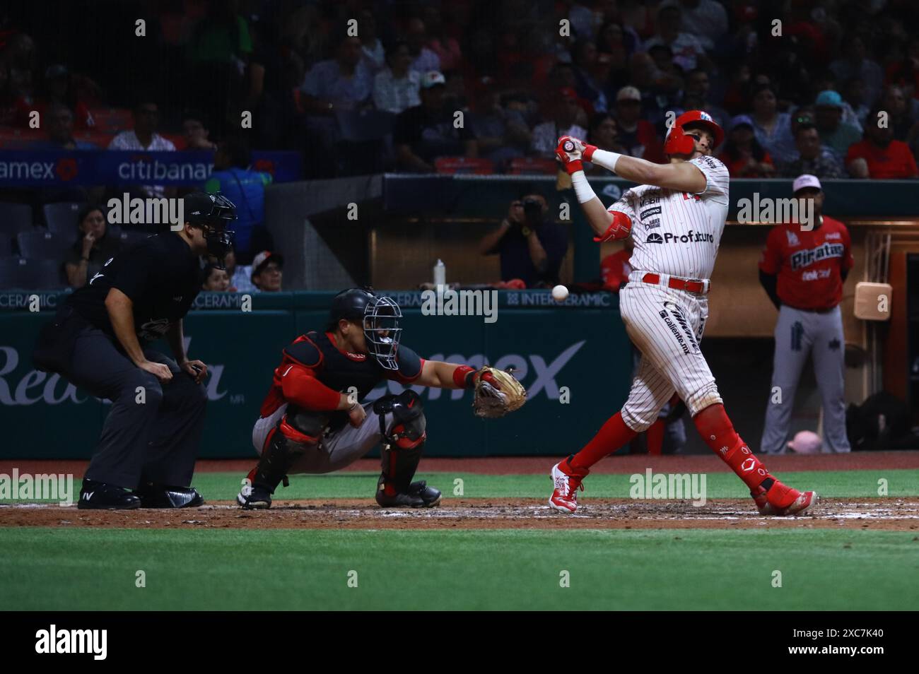 Mexico City, Mexico. 12th June, 2024. Ramon Flores #23 of Diablos Rojos ...