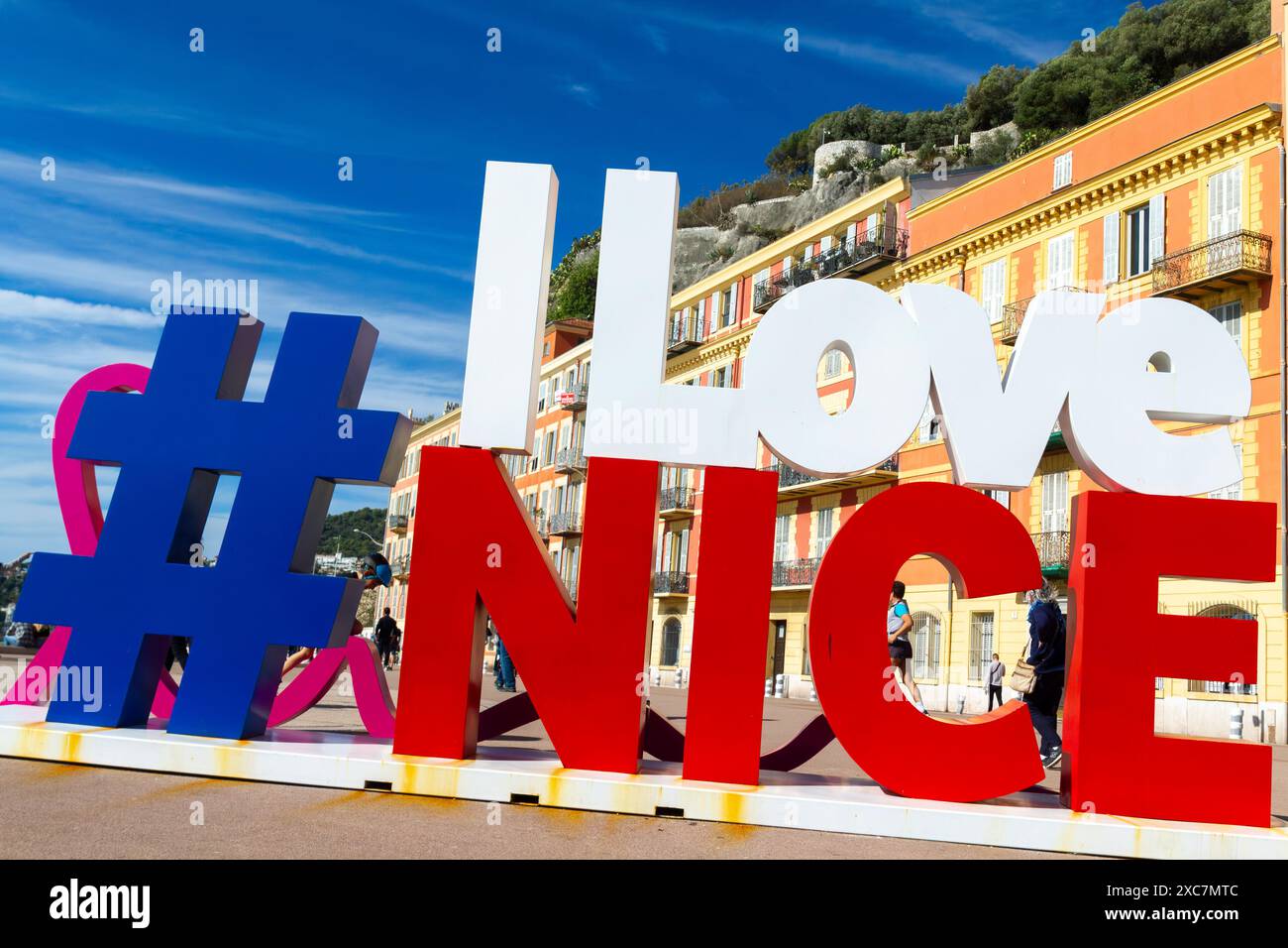 I Love Nice installation Stock Photo - Alamy