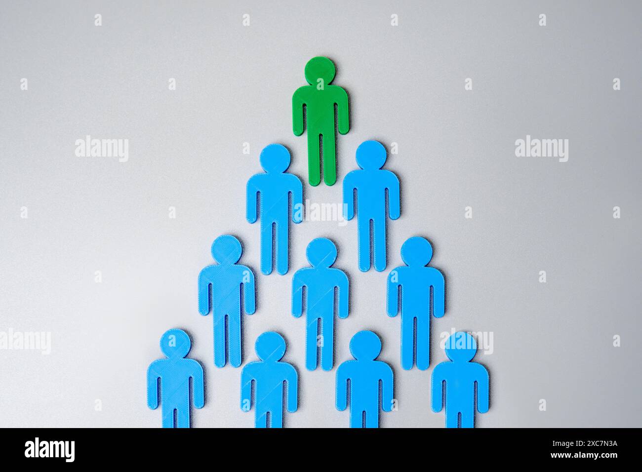 Group of human figure. Pyramid scheme, hierarchy, leadership concept ...