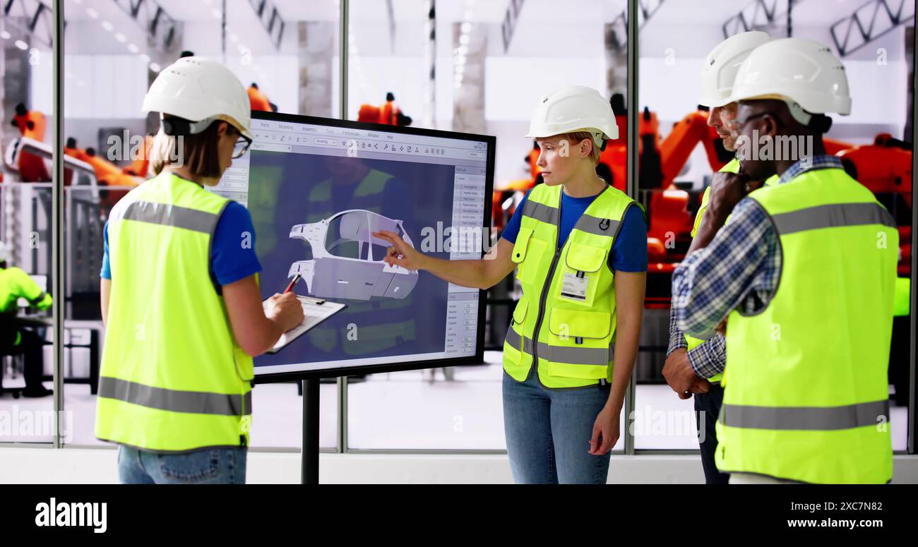 Car Factory Automotive Computer 3D CAD Software Stock Photo - Alamy