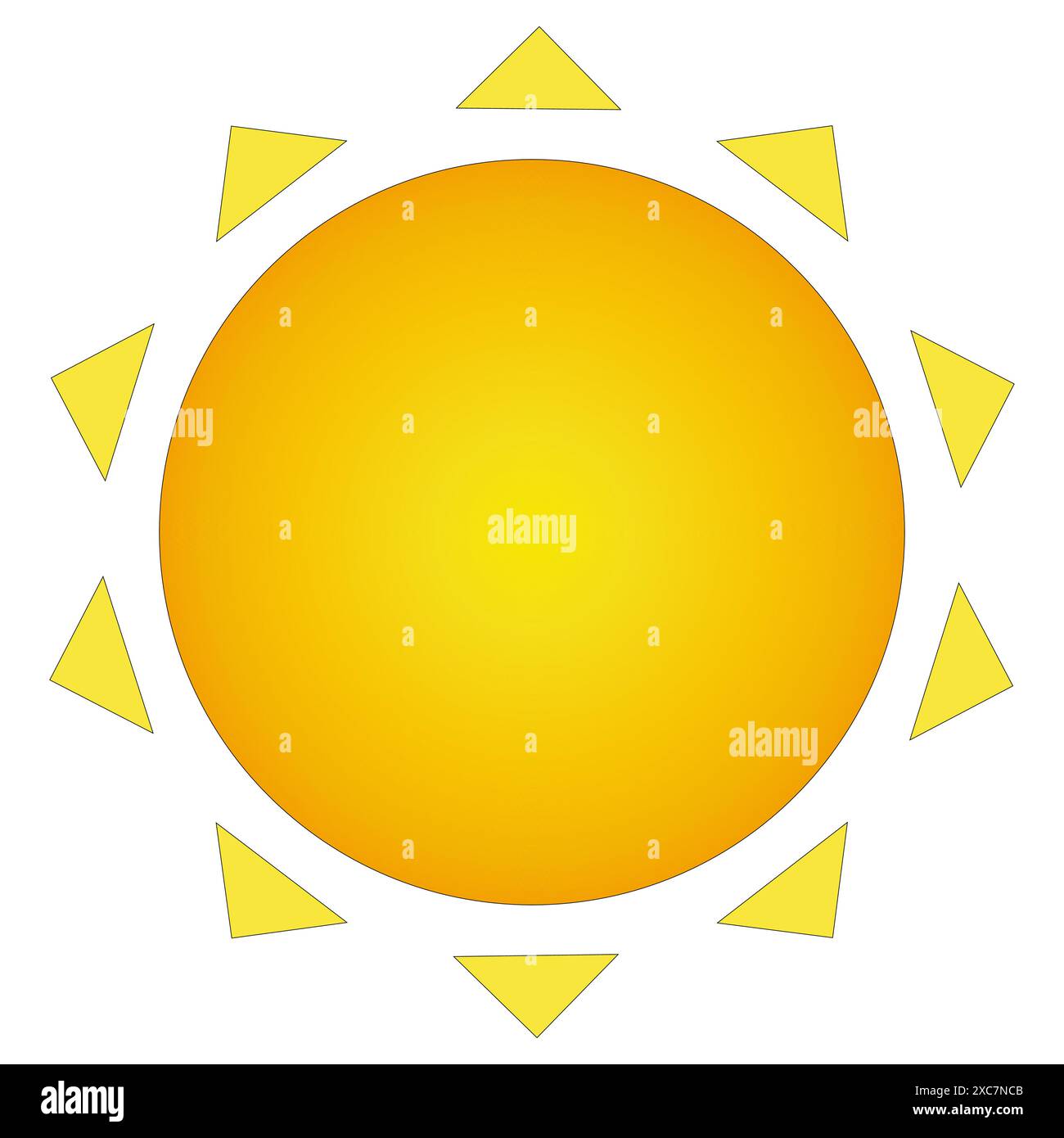Hot sunshine sunny skies Stock Vector Images - Alamy