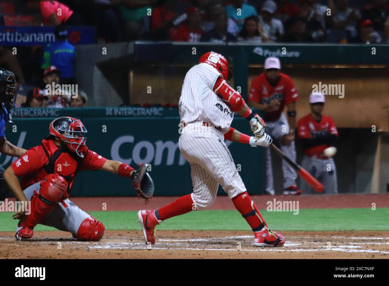 Mexico City, Mexico. 13th June, 2024. Robinson Cano #22 of Diablos ...