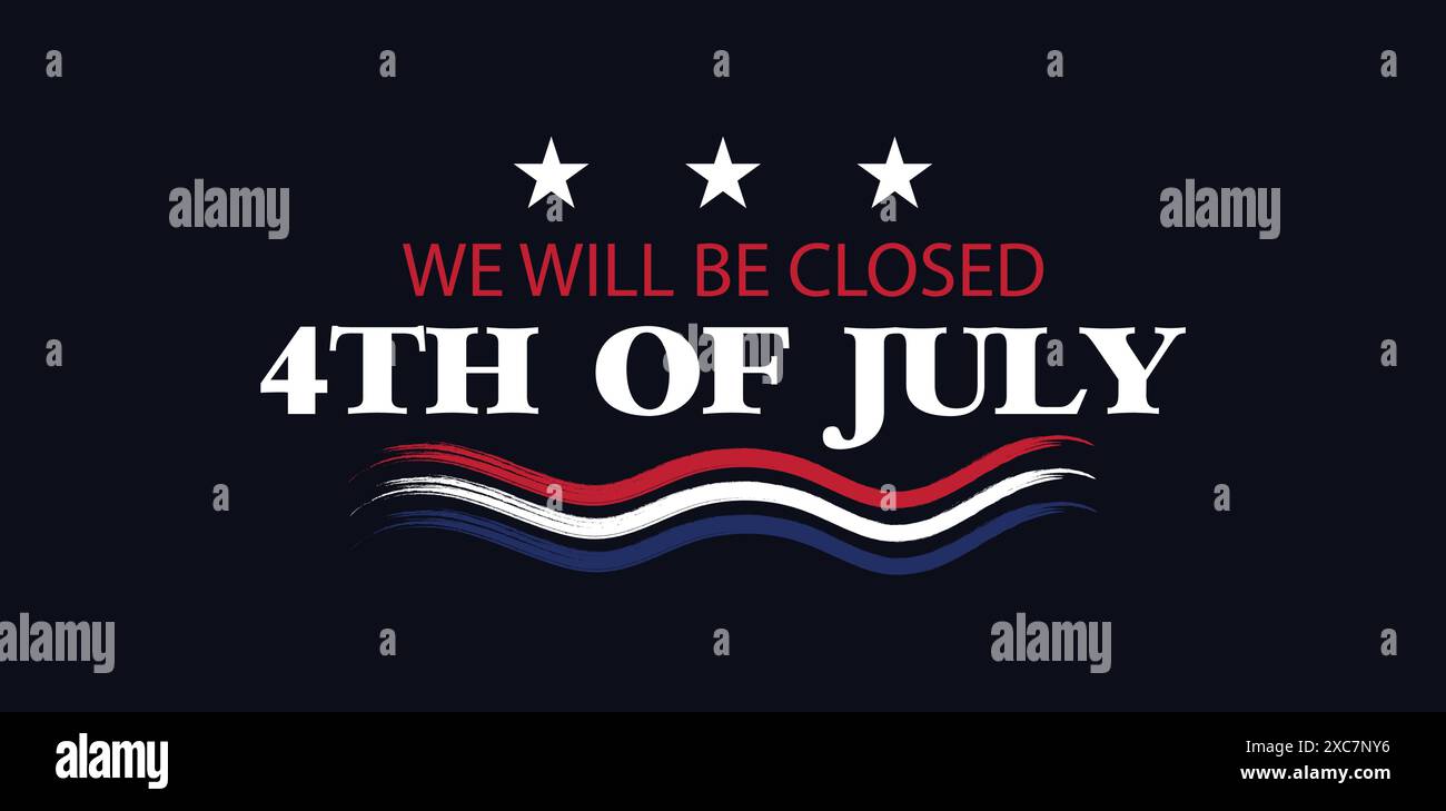 Celebrate Independence Day with US Closure Announcement and USA Flag ...