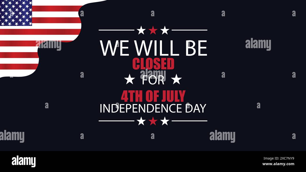 Celebrate Independence Day with US Closure Announcement and USA Flag ...
