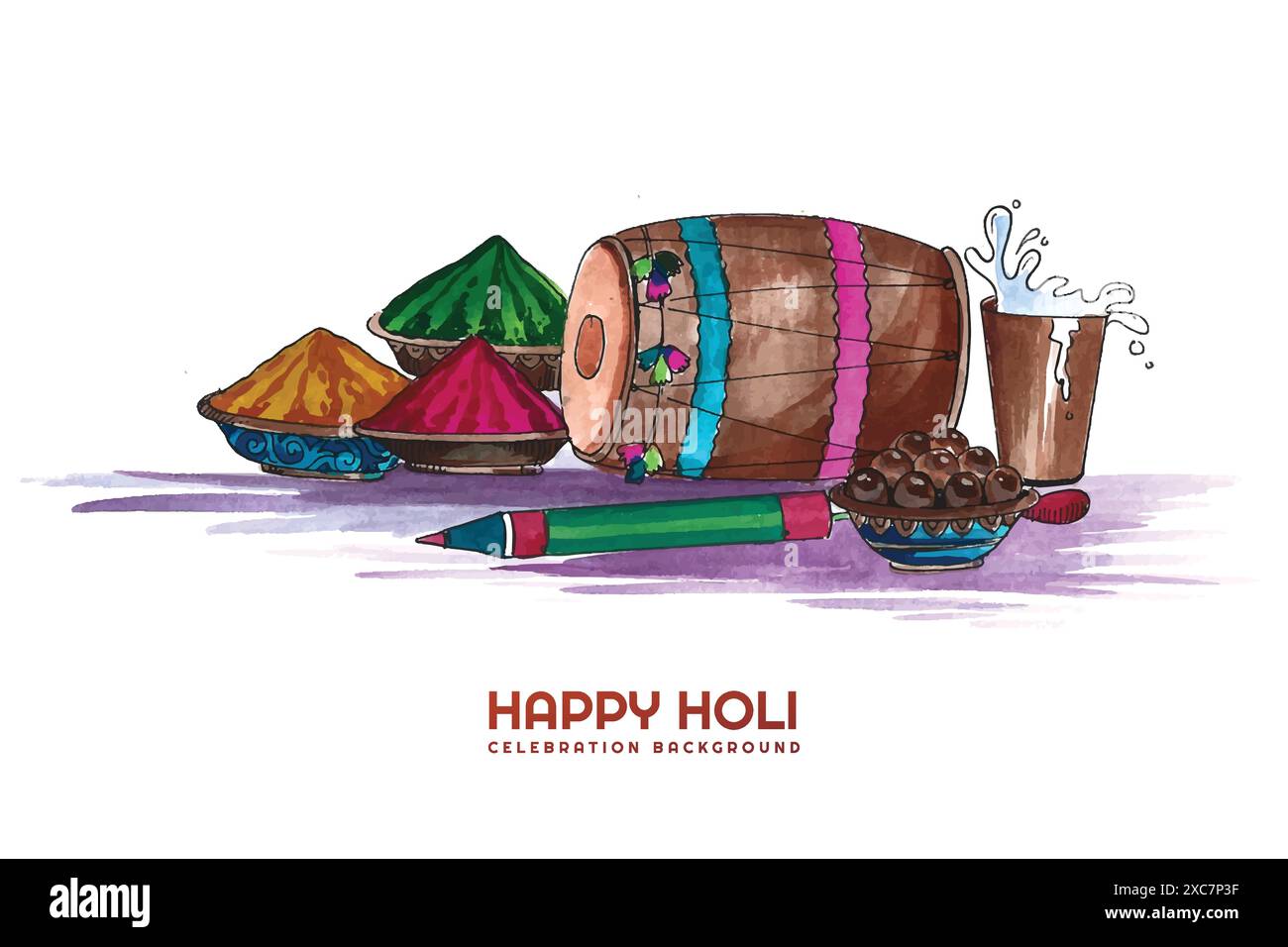 Indian festival of colours Cut Out Stock Images & Pictures - Alamy