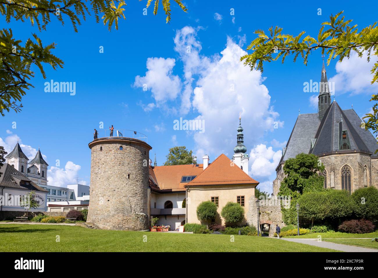 stredoveky fortifikacni system, hlaska a hradby, Klatovy, Ceska ...